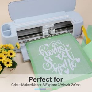 HTVRONT Standard Grip Cutting Mats for Cricut, 5 Pack Cutting Mats 12x12 for Cricut Maker/Maker 3/Explore 3/Air/Air 2/One, Standard Adhesive Sticky Green Cutting Mat Replacement Accessories for Cricut