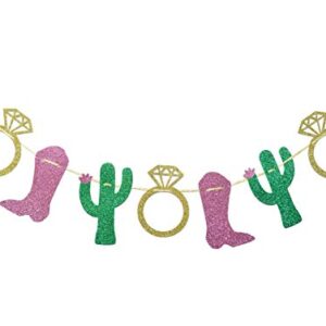 Cacti, Rings, and Cowboy Boots Garland, Bachelorette Party Garland, Final Fiesta Banner, Last Fiesta Banner, Final Rodeo Bachelorette Party Decorations