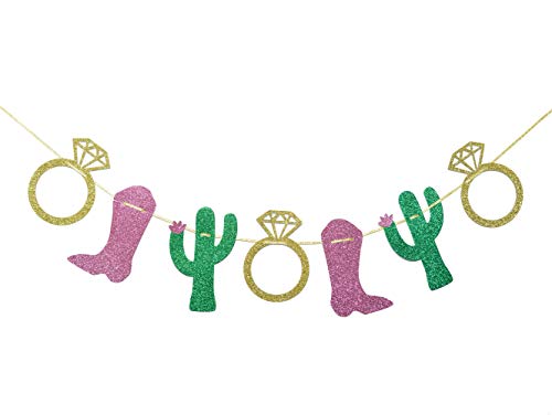 Cacti, Rings, and Cowboy Boots Garland, Bachelorette Party Garland, Final Fiesta Banner, Last Fiesta Banner, Final Rodeo Bachelorette Party Decorations