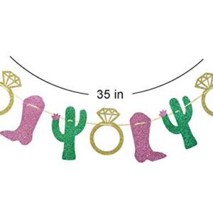 Cacti, Rings, and Cowboy Boots Garland, Bachelorette Party Garland, Final Fiesta Banner, Last Fiesta Banner, Final Rodeo Bachelorette Party Decorations