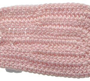 Jefferies Socks Baby-Girls Newborn T-Strap Mary Jane Crochet Bootie, Light Pink, Newborn