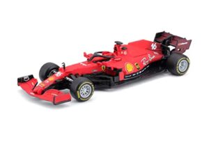 bburago b18-36829l 1:43 f1 2021 ferrari sf21 leclerc, assorted colours