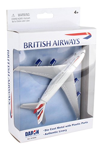 Daron Worldwide Trading RT6008 British Airways A380 Single Plane, White