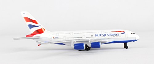 Daron Worldwide Trading RT6008 British Airways A380 Single Plane, White