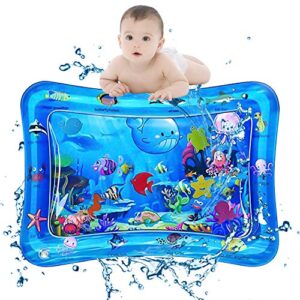 baby water play mat water pad can be used all seasons for infants toddlers early development activities inflatable tummy time water mat for 3-48 months baby toys play mat for baby’s stimulation growth