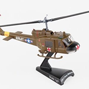 Daron Worldwide Trading Postage Stamp UH-1 Huey MEDEVAC US Army Vehicle (1/87 Scale)