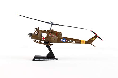 Daron Worldwide Trading Postage Stamp UH-1 Huey MEDEVAC US Army Vehicle (1/87 Scale)