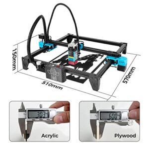 Twotrees TTS-25 Laser Engraving Machine Laser Engraver, Wood Metal Laser Engraving Cutting Machine, DIY Laser Marking, Eye Protection Design, Easy Installation(50% Pre-Install)