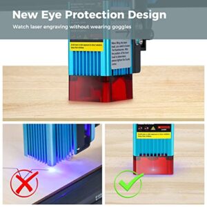 Twotrees TTS-25 Laser Engraving Machine Laser Engraver, Wood Metal Laser Engraving Cutting Machine, DIY Laser Marking, Eye Protection Design, Easy Installation(50% Pre-Install)