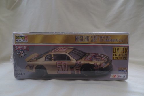 Revell/Monogram Nascar 50th Anniversary Gold Commemorative Chevy 1/24 Scale Plastic Model Kit