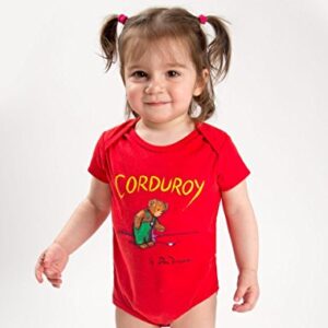 Out of Print Infant Corduroy Bodysuit 6 Month Red