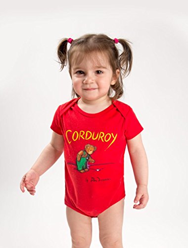 Out of Print Infant Corduroy Bodysuit 6 Month Red