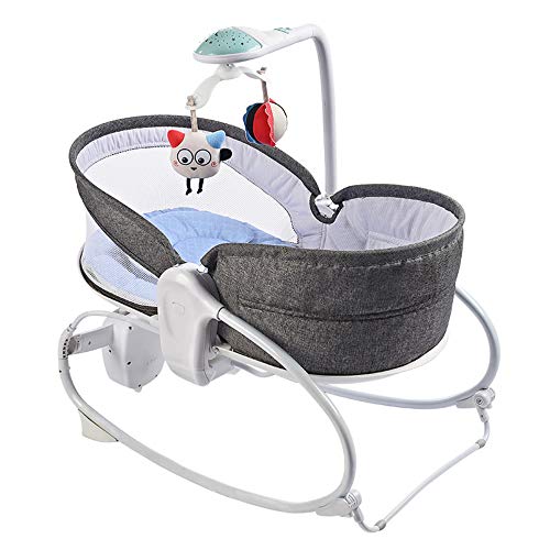 Vannetgo 3-in-1 Baby Bouncers, Can sit and Lie Down, Brilliant Bouncer,Rocking Bouncer, Soothing Vibration, 3rd Gear Adjustment, Suitable for Babies Boys/Babies Girls/Newborns Baby