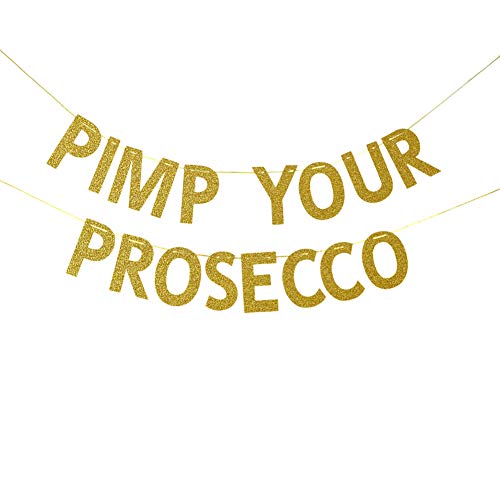 Pimp Your Prosecco Banner Sign Garland, Mimosa Drink Brunch Party Decorations, Bridal Shower, Wedding, Birthday, Reception, Bar, Baby Shower