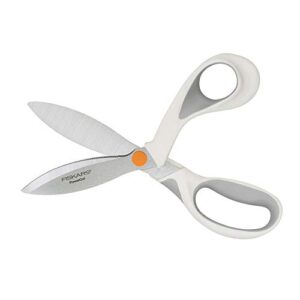 fiskars crafts powercut softgrip shears, 8, white/gray