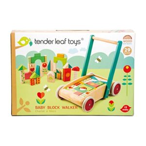 tender leaf toys baby block walker