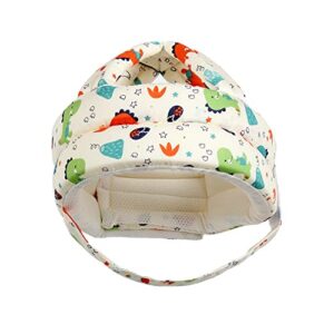 surakey toddler walking helmet, baby infant anti-bumping bumper protect hat safety helmet adjustable breathable, kids anti-fall cushion cap for walking running playing crawling (orange)