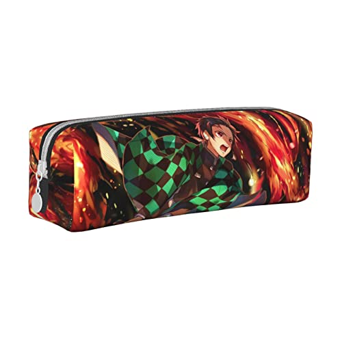 Anime Pencil Case Durable Pen Bag Pouch Organizer Portable Work Marker Case with Zipper for Teen Boys Girls