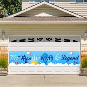 Labakita Lager The Man The Myth The Legend Banner, Dad / Men's Birthday Party Decorations, Happy Birthday Banner for Men，Blue