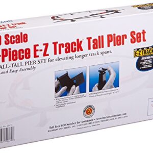 Bachmann Trains 8 PC. E-Z TRACK TALL PIER SET - HO Scale