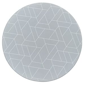 Ofie Round Mat, Baby Play mat (Zen line+Triangle, Round)