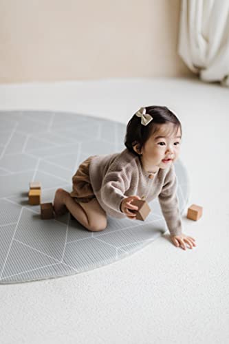 Ofie Round Mat, Baby Play mat (Zen line+Triangle, Round)