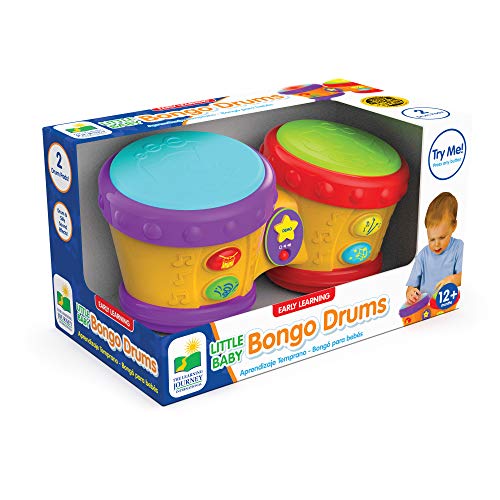 The Learning Journey Early Learning - Little Baby Bongo Drums - Electronic Musical Toddler Toys & Gifts for Boys & Girls Ages 12 Months & Up - Award Winning Musical Learning Toy, Multi