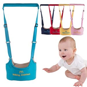 baby walking harness learn to walk, adjustable kids walker helper, toddler infant walker harness assistant belt, help baby walk, child walking assistant bearing capacity 0-28 kg (blue, one size)