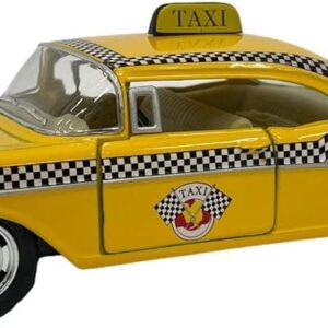 KiNSMART 1957 Chevy Bel Air Coupe Classic 🚖 Taxi Cab 5" 1:40 Scale Die Cast Metal Model Toy Car