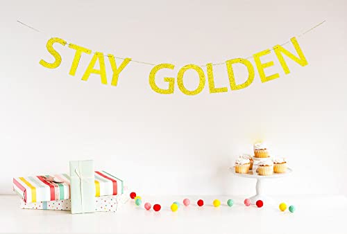 Golden Girls Party Decorations Stay Golden Banner, Golden Girls Theme Birthday Baby Shower Bridal Shower Party Decorations