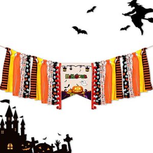 llamativo halloween decoration banner party supplies with pumpkin ghost banner – halloween decor durable trick or treat banner halloween home office party decor halloween decorations outdoor