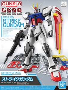 bandai hobby – mobile suit gundam seed – 1/144 gat-x105 strike gundam, bandai spirits entry grade