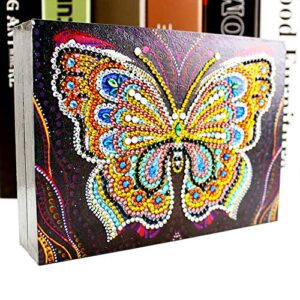 Jewelry Box Storage Organizer, Jewelry Display Storage Holder Case with DIY Diamond Painting Kits Butterfly Decorative Cover Arts Craft for Necklace Earrings Bracelets Rings Watches