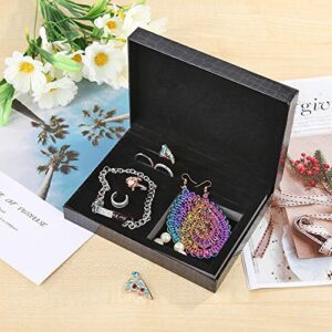 Jewelry Box Storage Organizer, Jewelry Display Storage Holder Case with DIY Diamond Painting Kits Butterfly Decorative Cover Arts Craft for Necklace Earrings Bracelets Rings Watches