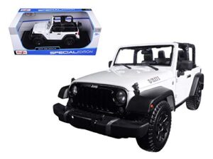 2014 jeep wrangler willys white 1/18 by maisto 31610