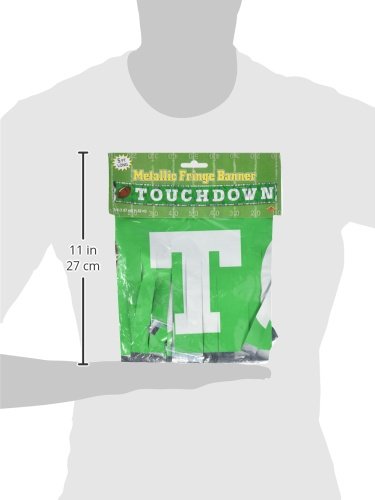 Metallic Touchdown Fringe Banner Party Accessory (1 count) (1/Pkg)