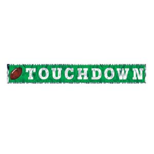 metallic touchdown fringe banner party accessory (1 count) (1/pkg)