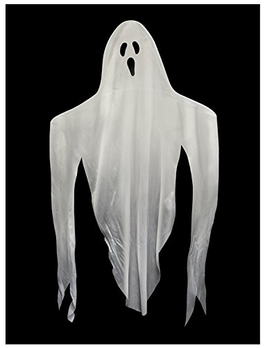 Forum Novelties Set of 2 7ft Fabric Ghosts Halloween Hanging Decoration for Parties (2)