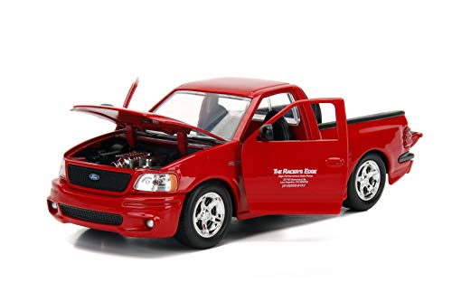 Jada Toys Fast & Furious 1:24 Brian's Ford F-150 SVT Lightning Die-cast Car, Toys for Kids and Adults, Red (99574)