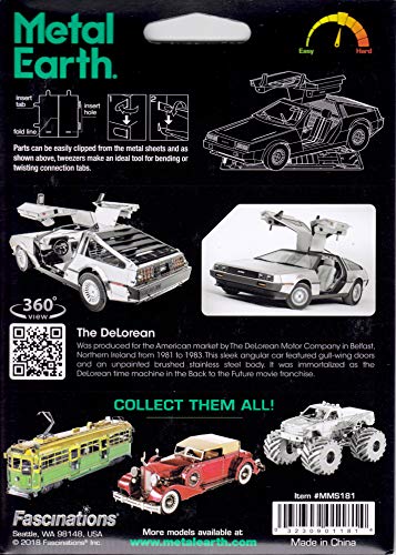 Fascinations Metal Earth Delorean 3D Metal Model Kit