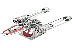 fascinations metal earth star wars rise of skywalker zorii’s y-wing fighter 3d metal model kit