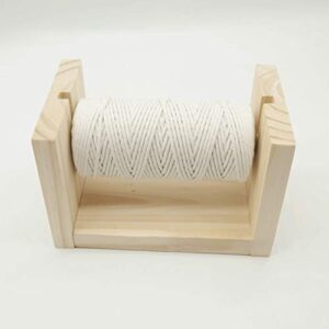 EXCEART Wooden Spool Rack Embroidery Yarn Spool Thread Holder Sewing Organizer Beaded Thread Tool Stand for Home Mall Dorm Store