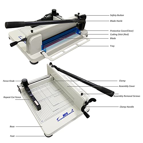 HFS (R) Heavy Duty Guillotine Paper Cutter -12'' (12'' Paper Cutter)