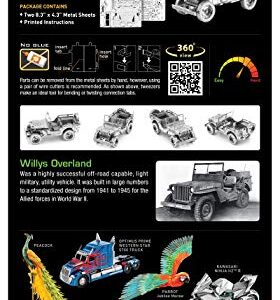 Fascinations Metal Earth Premium Series Willys Overland 3D Metal Model Kit