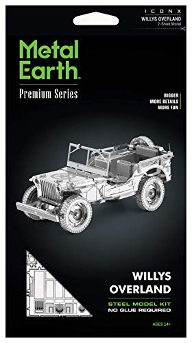 Fascinations Metal Earth Premium Series Willys Overland 3D Metal Model Kit