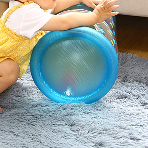 Inflatable Baby Crawling Roller Fitness Toys, Toddler Play Activity Center Exercise Infant Hearing Touch Muscles Coordination, Gifts for Newborn Boys Girls, 0 to 24 Months