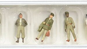 Preiser 10594 US/NATO 1950s Figure Set Soldiers Package(6) HO Scale Military Model Figure