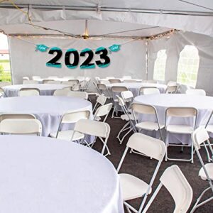 Big Dot of Happiness Teal Grad - Best is Yet to Come - Large Turquoise Graduation Party Decorations - 2023 - Outdoor Letter Banner