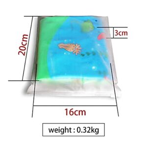 SUNSHINE-MALL Frog Baby Water mat, Tummy Baby Toys, Inflatable Play Mat Water Cushion Baby Toys, Fun Early Development Activity Play Center for Newborn (93 x 77 cm)