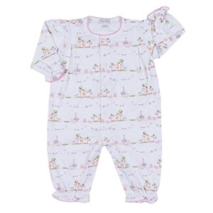 kissy kissy baby-girls infant noah’s print playsuit-pink-0-3 months